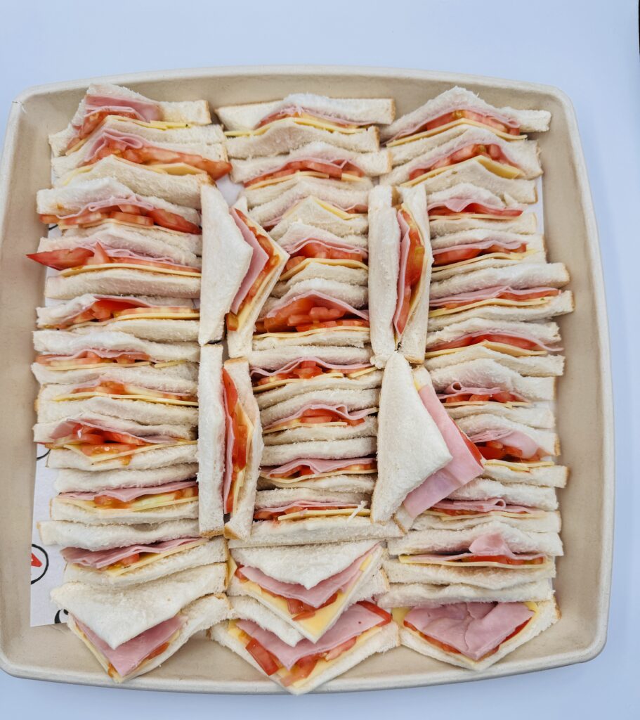 Simple Classic Ham Cheese & Tomato Sandwiches - Fork N Knife Catering ...